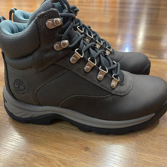 Timberland | Shoes | Timberland Womens White Ledge Mid Ankle Hiking Boot Md Grey Full Grain ...